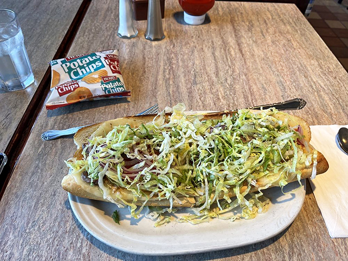 This isn't just a cheesesteak&mdash;it's a Philadelphia handshake in sandwich form, bursting with fresh ingredients and zero apologies for its magnificent messiness.