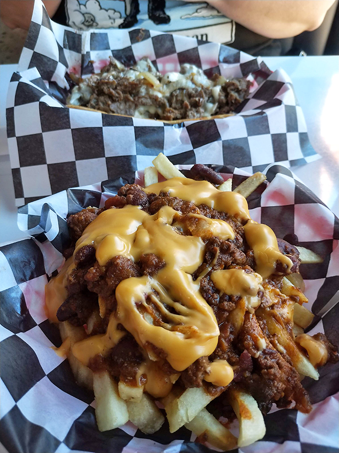 These aren't just fries &ndash; they're a molten cheese and chili symphony that redefines comfort food.