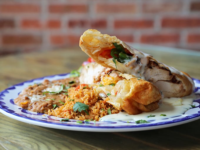 The chimichanga: where a burrito goes to fulfill its destiny by taking a luxurious bath in hot oil before emerging as its best, crispiest self.