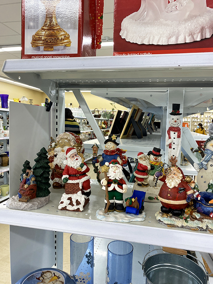 Santa's workshop apparently had a garage sale. These festive figurines are ready to bring holiday cheer without breaking the bank.