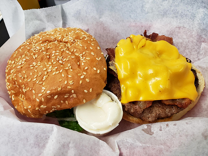 The cheeseburger that launched a thousand cravings. That melty American cheese blanket is performing acts of delicious mercy on that patty.