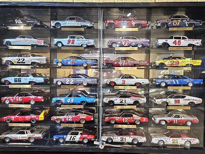Racing history in miniature &ndash; each tiny car a perfect time capsule of NASCAR's colorful evolution.