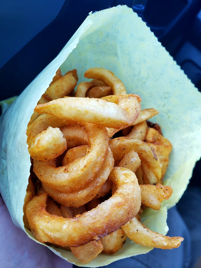 Curly fries: where potatoes go to have more fun. These spiraled beauties offer more surface area for that addictive crunch we all crave. 