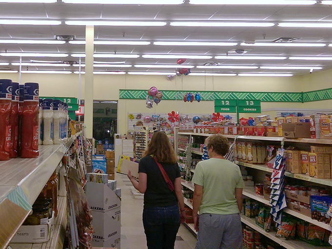 Fellow treasure hunters navigate the aisles with the focused determination of people who know exactly what they want &ndash; and what they might discover.