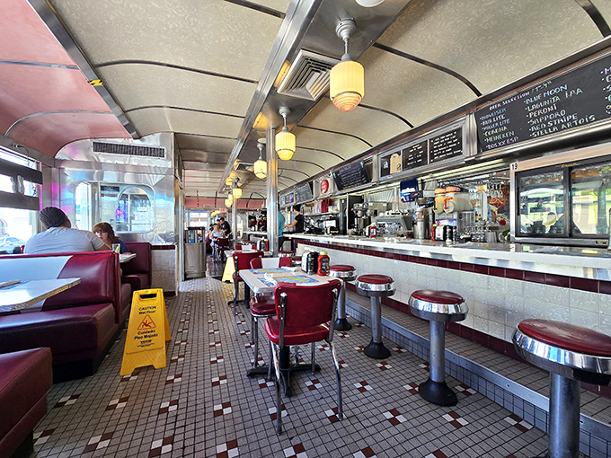 The classic diner counter experience&mdash;where strangers become friends over coffee refills and the sizzle of the grill provides the soundtrack to your morning.