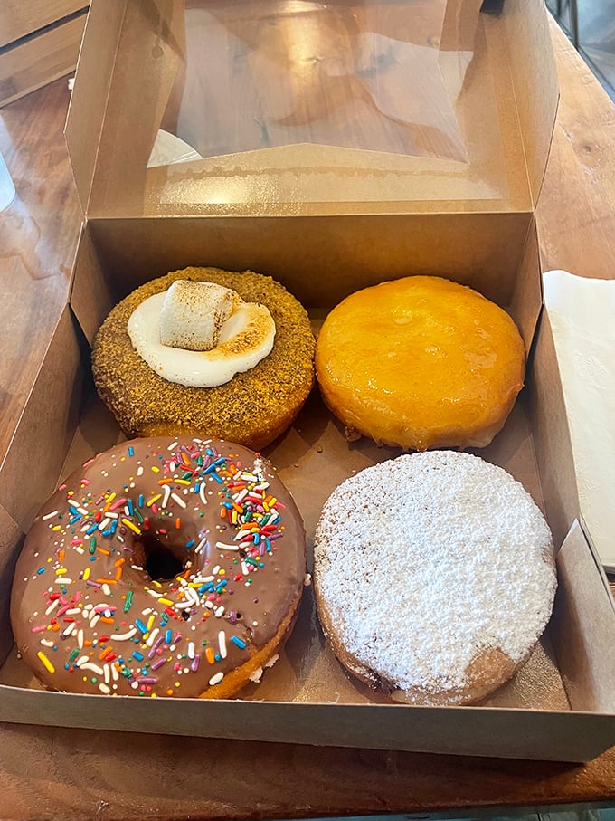 These aren't just donuts&mdash;they're edible art projects that somehow taste even better than they look. The powdered sugar one is calling your name.