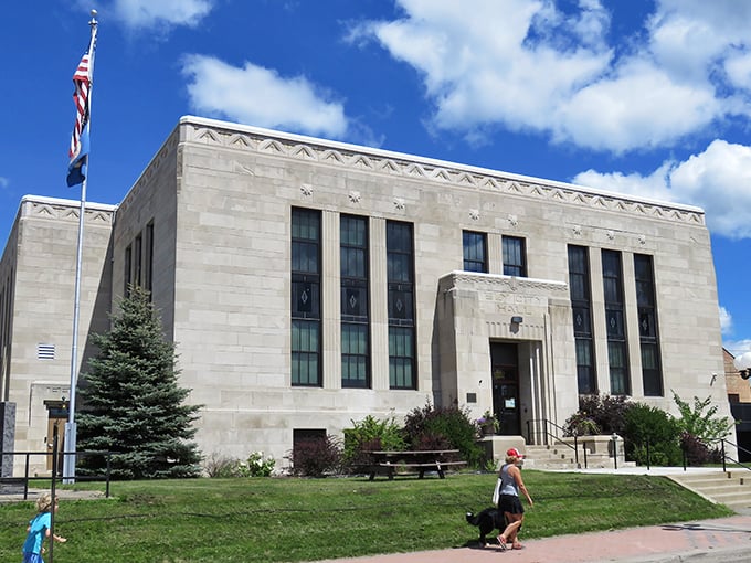 City Hall watches over Ely with Art Deco dignity, a surprising architectural gem in this northwoods outpost.