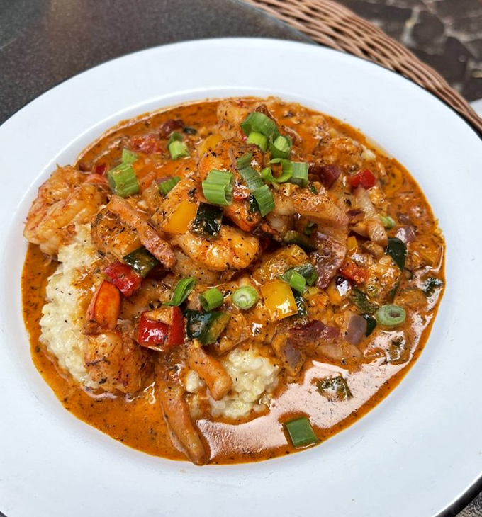 These aren't your grandmother's grits &ndash; unless your grandmother was a culinary genius who knew how to make shrimp dance in pepper sauce.