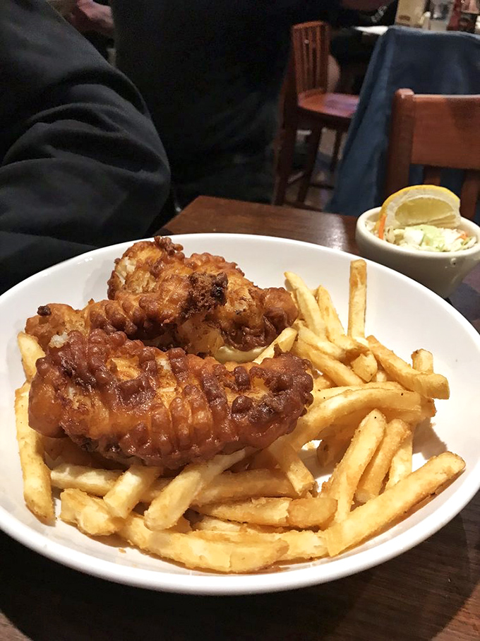 Golden-brown perfection on a plate. That audible crunch when your fork breaks through the beer batter is music to a food lover's ears.