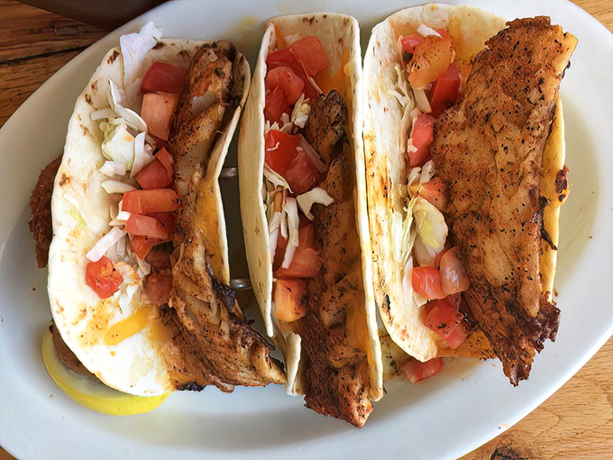Fish tacos that make you question why you'd ever eat anything else&mdash;blackened perfection nestled in tortillas like they were born to be there. 