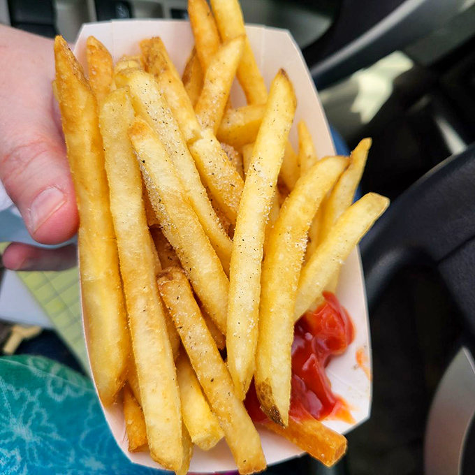 Golden fries dusted with their legendary "Bunny Dust" seasoning—proof that simplicity, when done right, needs no fancy introduction.