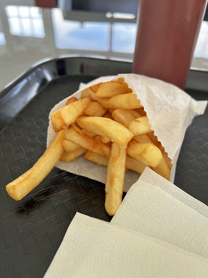 French fries that actually taste like potatoes &ndash; what a concept! Golden, crispy, and unapologetically straightforward.