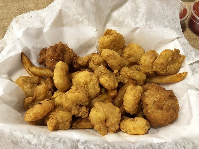 This basket of perfectly golden fried shrimp isn't just food&mdash;it's edible sunshine that locals will drive three counties over to experience.