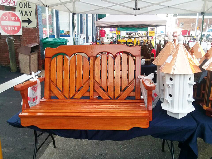 Not just a bench, but a story waiting for its next chapter. Handcrafted wooden furniture with character you simply can't order online.