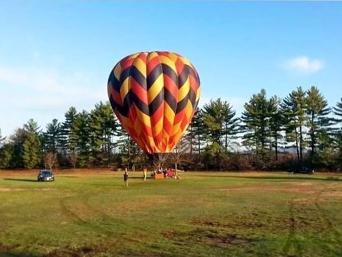 When bargain hunting gets elevated—literally! This hot air balloon adds a touch of whimsy to the already magical marketplace.
