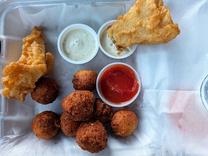 These hushpuppies aren't telling secrets, but they're certainly sharing joy&mdash;crispy cornmeal spheres that have been the perfect seafood sidekick since before Instagram food photos existed.