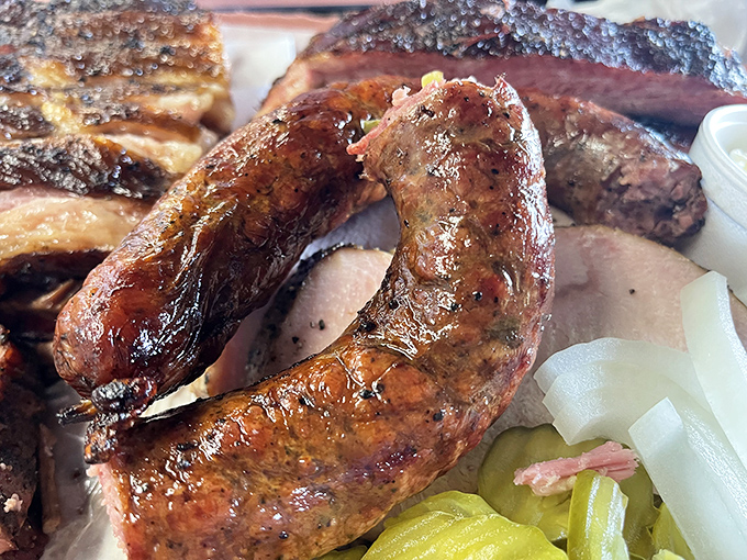 This sausage has the kind of snap that makes grown adults giggle with delight &ndash; a perfect marriage of smoke, spice, and everything nice.