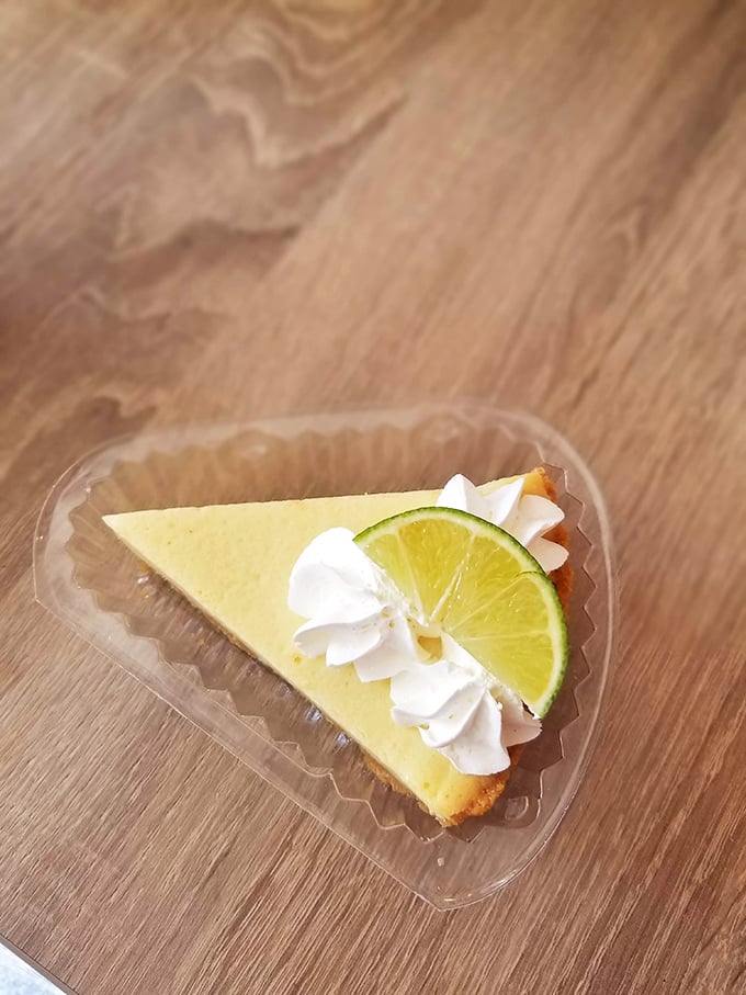Key lime pie that makes you question your life choices. Why haven't you been eating this every day since birth?