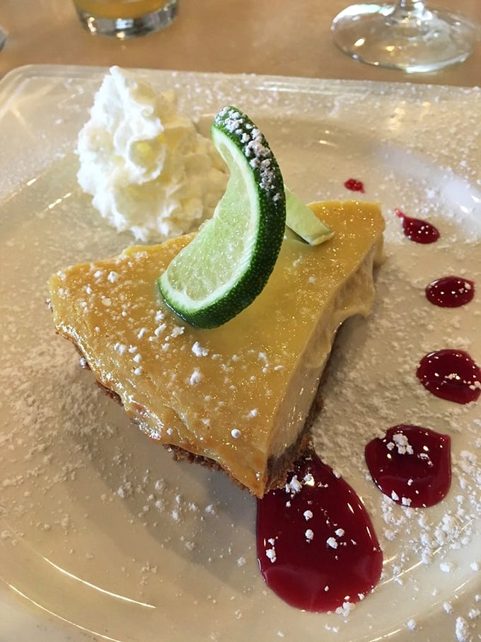 Key lime pie that transports you straight to Florida's coast, complete with that perfect balance of tart and sweet.