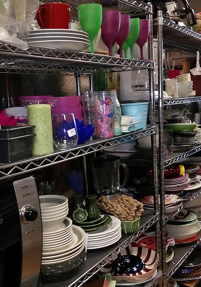 Kitchen dreams come in technicolor here. From vintage Pyrex to modern stemware, your dinner party just got an affordable upgrade. 