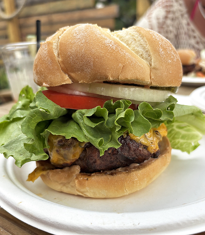 Behold the legendary burger that launched a thousand road trips&mdash;simple, substantial, and served with just enough toppings to complement that glorious patty.