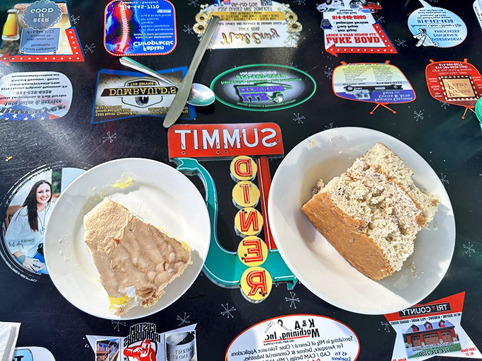 Pie philosophy 101: Life is uncertain, so always save room for two slices—one lemon meringue for now, one cake for later.