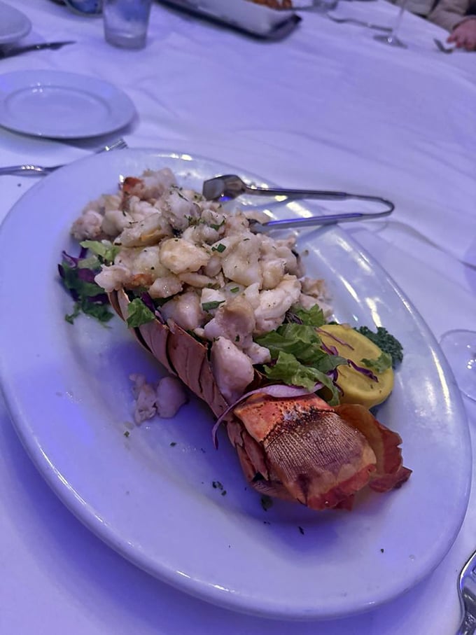 The lobster tail that launched a thousand return visits&mdash;tender chunks of meat practically begging to be dunked in that clarified butter.