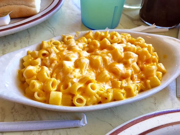Mac & cheese that doesn't apologize for being exactly what it should be &ndash; creamy, comforting, and unapologetically yellow.