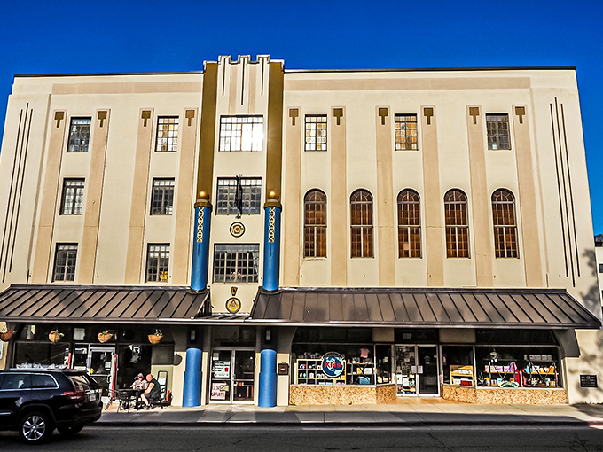 The Del Oro Theatre's art deco elegance stands proud on Mill Street, a golden-era movie palace that refuses to surrender to multiplex mundanity.