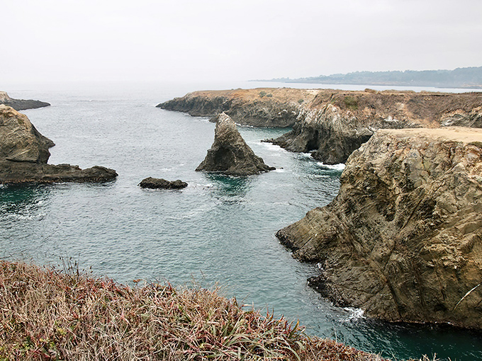 Nature's jigsaw puzzle: Mendocino's rugged coastline, where the Pacific Ocean has been playing a geological game of chess with the continent for millennia.