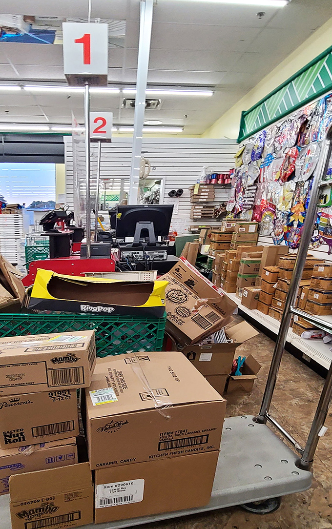 Behind the scenes of bargain bliss. This organized chaos is the retail equivalent of watching sausage being made &ndash; messy but necessary.