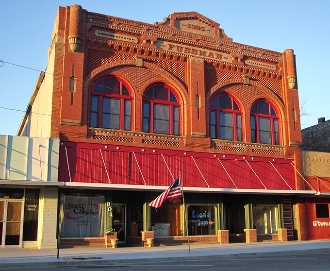 The old Fussman Building's intricate brickwork and bold red windows remind us that before minimalism, there was maximalism&mdash;and it was glorious.