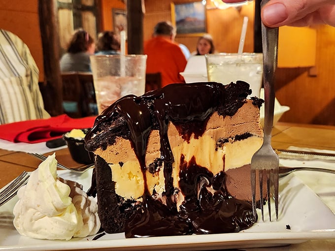 This isn't just dessert, it's therapy on a plate. Chocolate and cheesecake joining forces like the Avengers of the dessert world.