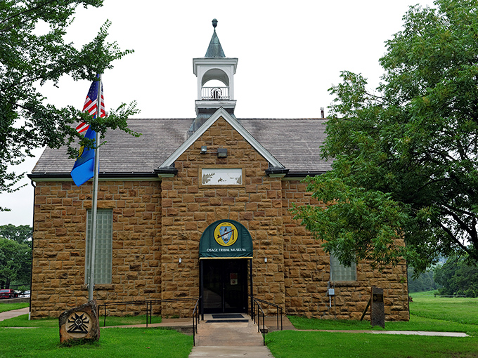 The sandstone Osage Nation Museum doesn't just preserve history—it keeps it alive through stories that connect visitors to the heartbeat of Osage culture.