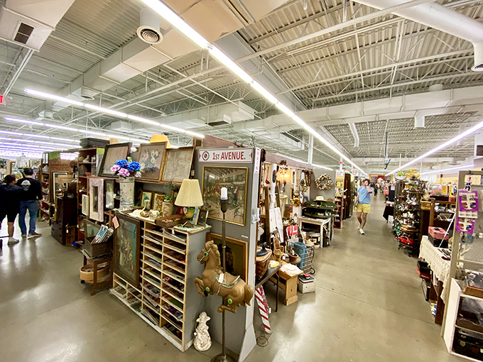 Vintage artwork displays showcase when home d&eacute;cor had personality instead of matching everything from catalogs.