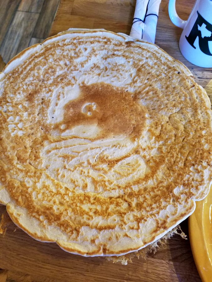 Pancakes so perfectly golden they deserve their own Instagram account. The edges have that magical crisp that pancake dreams are made of