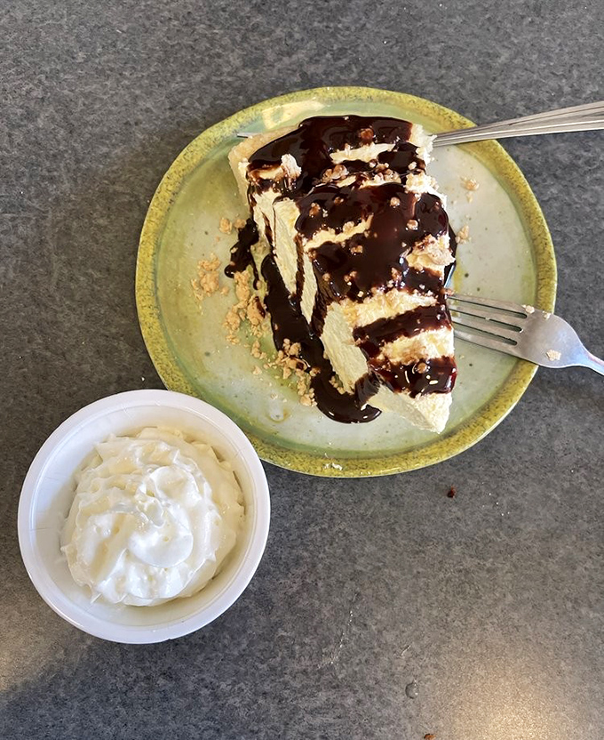 Their peanut butter pie doesn't just end a meal &ndash; it's the kind of dessert that makes you consider ordering a second one "for the road."