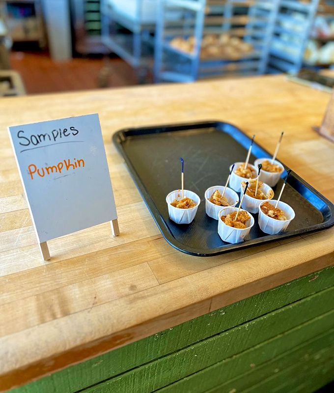 Pumpkin samples waiting for their moment of glory &ndash; tiny cups of autumn that fit in your hand but fill your soul.