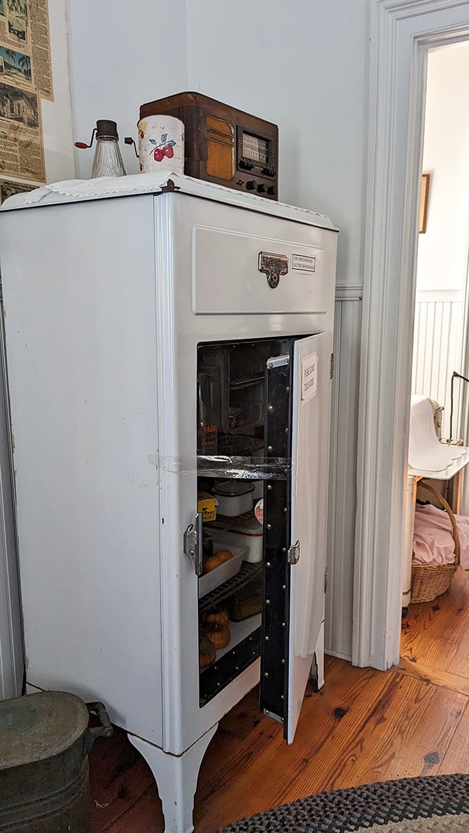 This isn't your stainless steel smart fridge &ndash; it's the genuine article from when "icebox" wasn't a retro term and cooling technology was revolutionary.