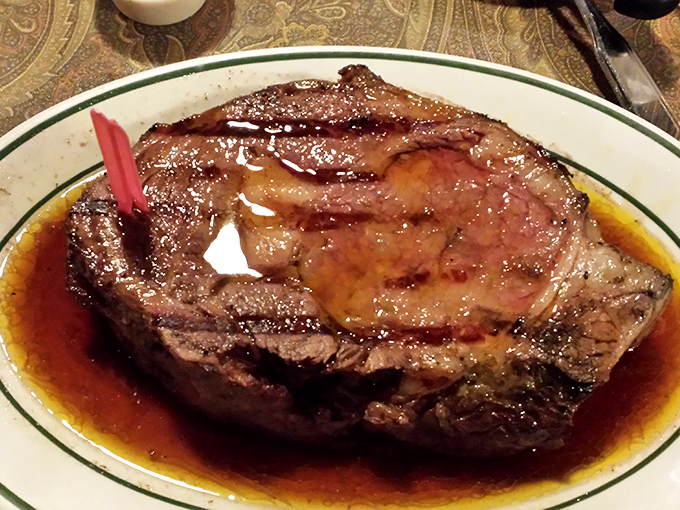 Glistening with savory jus, this roast beef doesn't need fancy garnishes&mdash;it commands the plate with the confidence of a headliner who knows they're the main event.