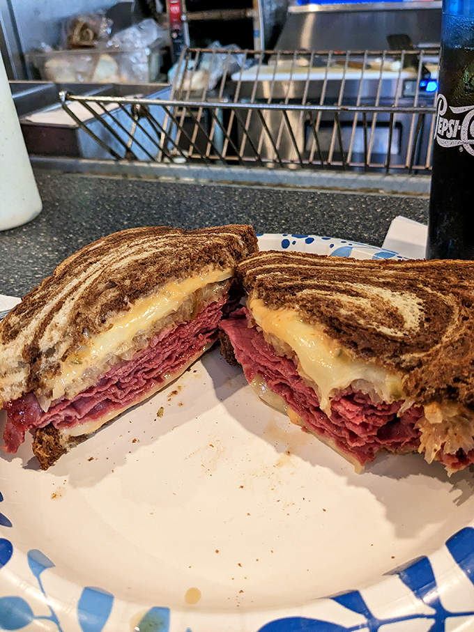 The Reuben at Nadine's isn't just a sandwich&mdash;it's architecture, it's chemistry, it's the reason napkins were invented.