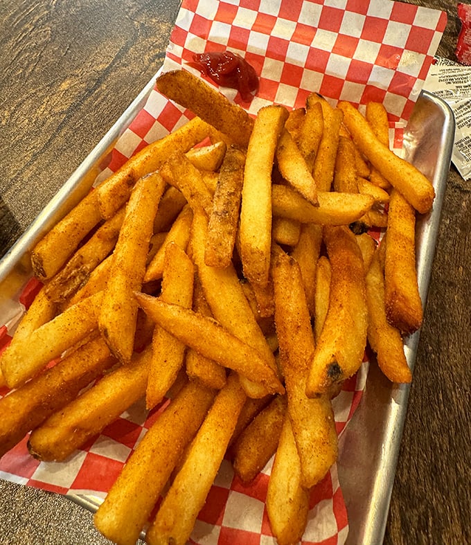 Golden potato perfection that makes you question every other fry you've ever eaten. These aren't sides; they're the main event in disguise.