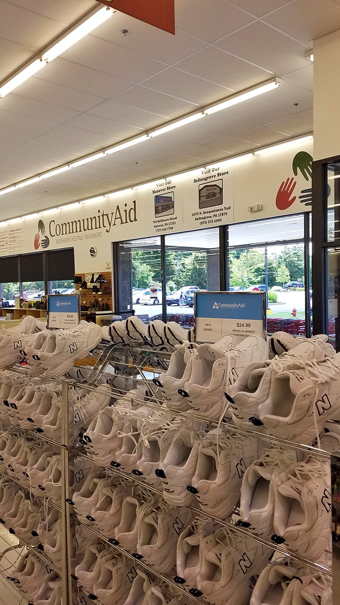 The New Balance section alone could outfit a small army of walkers, runners, and people who just appreciate comfortable footwear.