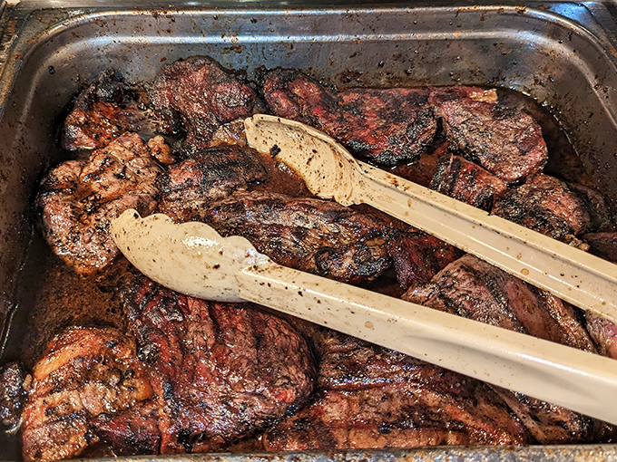 These smoked ribeye steaks aren't just cooked&mdash;they're respected. The char marks tell stories of perfect heat and patient preparation.