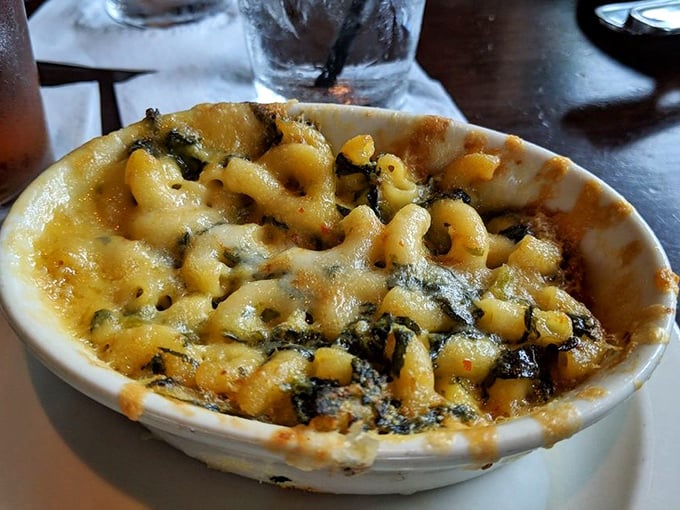 Mac and cheese that didn't come from a box in this lifetime. This bubbling cauldron of comfort would make even your Italian grandmother nod in approval.