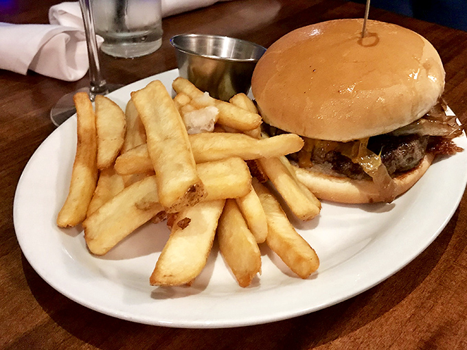 The classic combo that dreams are made of. Those thick-cut fries could make a potato farmer weep with pride.