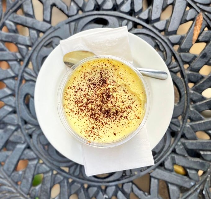 Sunshine in a cup! This tiramisu's perfect dusting of cocoa is like the freckles on a summer day&mdash;charming and just right.