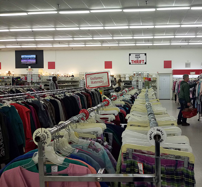 The uniform and maternity section: where career wear and baby bumps find affordable solutions. Life's transitions shouldn't require emptying your wallet.