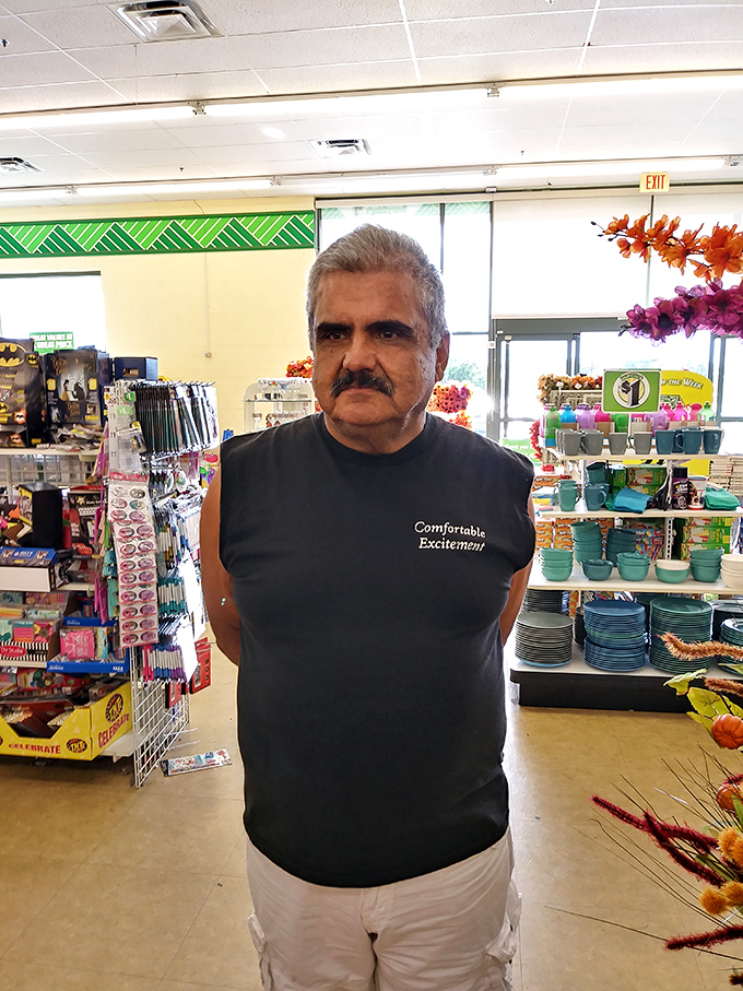 The store welcomes shoppers from all walks of life, creating a democratic marketplace where everyone's dollar holds equal power.