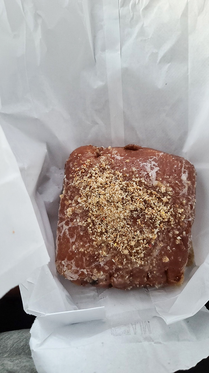 This apple fritter has the kind of gorgeous caramelization that makes pastry chefs jealous and dietitians nervously look the other way.